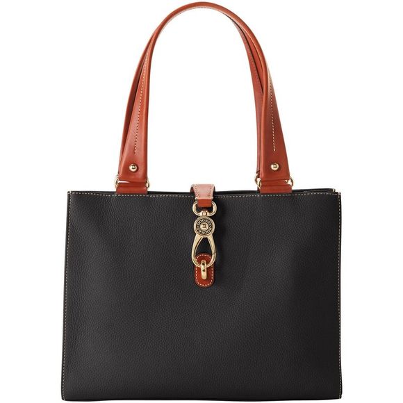 Dooney & Bourke | Bags | Dooney Bourke Pebble Grain Medium Logo Lock ...